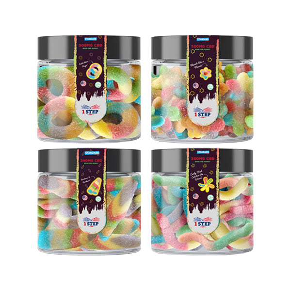 1 Step CBD Standard Neon Gummies 300mg (100g) (BUY 1 GET 1 FREE ...